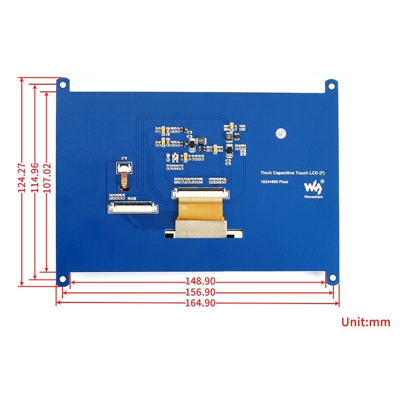 Buy Waveshare Inch Capacitive Display (7 Inch) - Zbotic