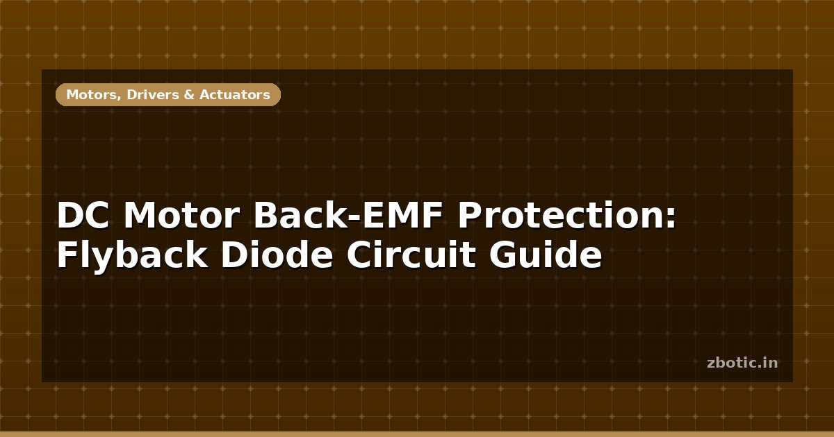 DC Motor Back-EMF Protection: Flyback Diode Circuit Guide - Zbotic