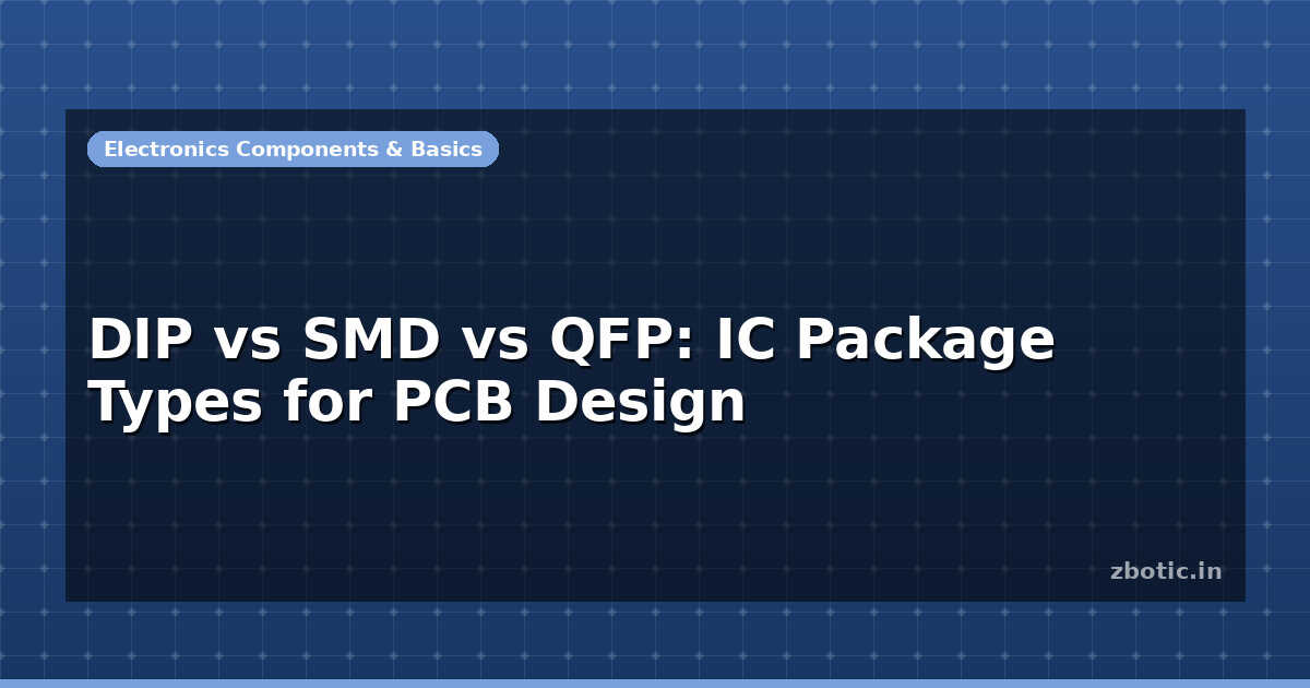 DIP vs SMD vs QFP: IC Package Types for PCB Design - Zbotic
