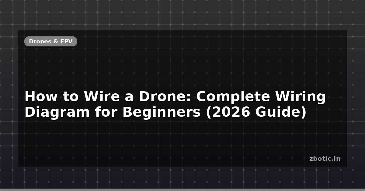 How to Wire a Drone: Complete Wiring Diagram for Beginners - Zbotic
