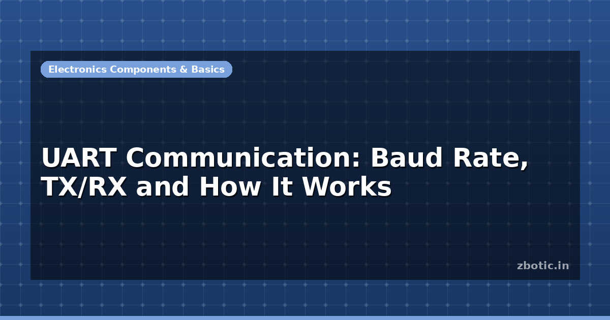 UART Communication: Baud Rate, TX/RX and How It Works - Zbotic